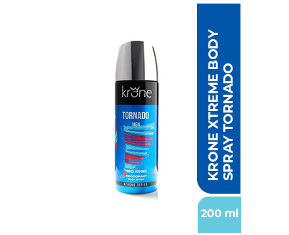KRONE XTREME BODY SPRAY TORNADO 200ML - Asian Mart