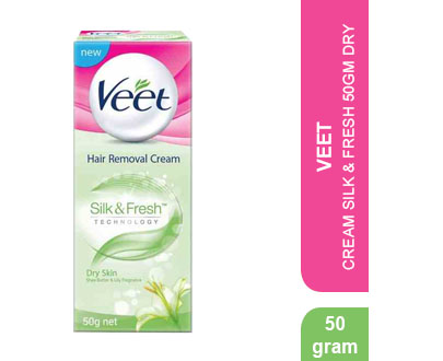 Veet Cream Silk & Fresh 50gm Dry - Asian Mart