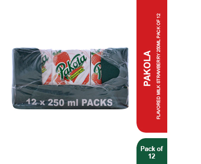 Pakola Flavored Milk Strawberry 250ml pack of 12 - Asian Mart