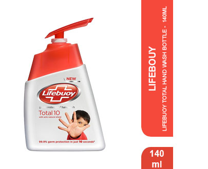 Lifebuoy Total Hand Wash Bottle – 140ml - Asian Mart