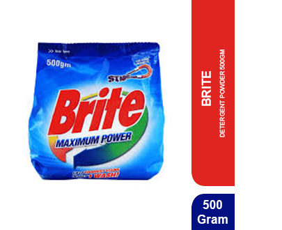 Brite Detergent Powder 500gm - Asian Mart