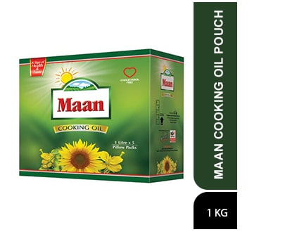 Maan Cooking Oil 1Ltr Pouch - Asian Mart