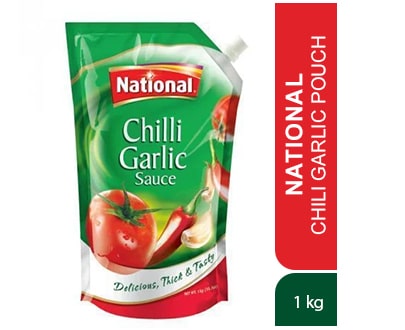 National Chili Garlic 1kg Pouch - Asian Mart