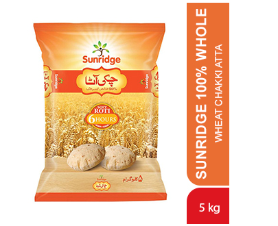 Sunridge 100% Whole Wheat Chakki Atta 5 Kg - Asian Mart